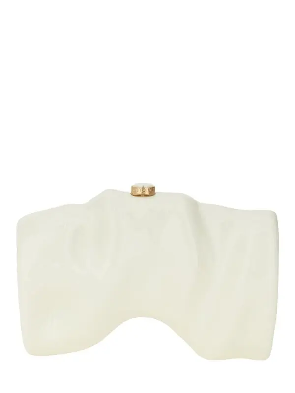 Cult Gaia Scrunch Clutch - Cream