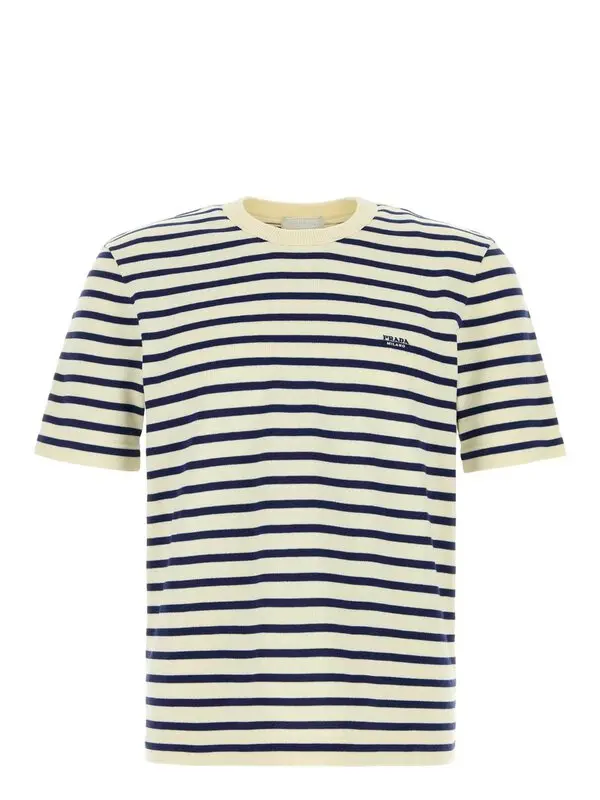 Prada Embroidered Cotton T-shirt - Multicolor
