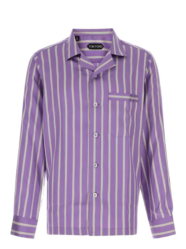TOM FORD Printed Satin Shirt - Multicolor