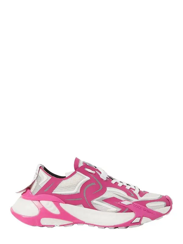 Dolce & Gabbana Dragon Nylon Mesh Sneakers - Pink