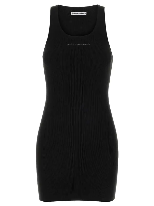 Alexander Wang Stretch Nylon Mini Dress - Black