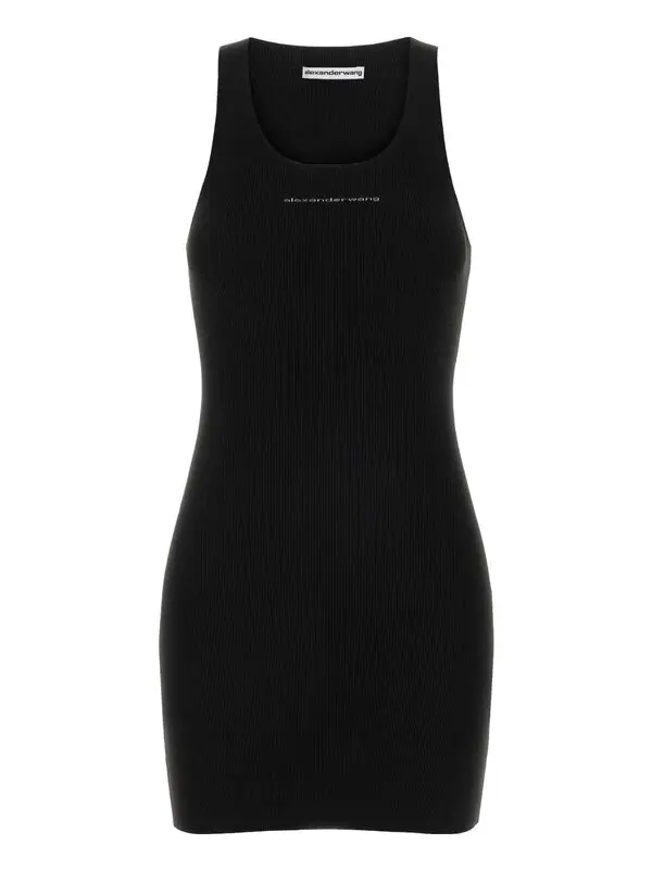 Alexander Wang Stretch Nylon Mini Dress - Black