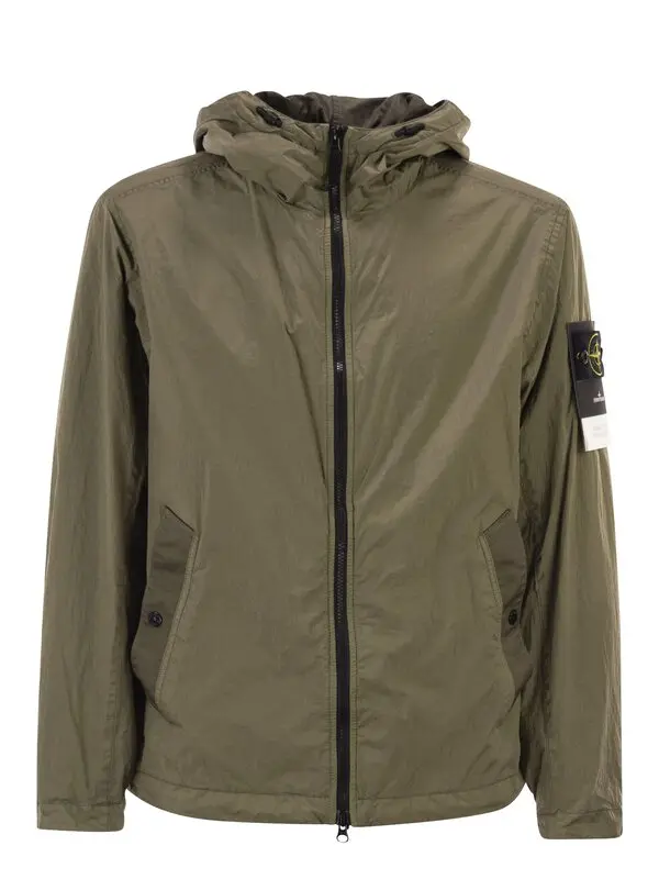 Stone Island Water-repellent And Windproof Hooded Jacket - Multicolor