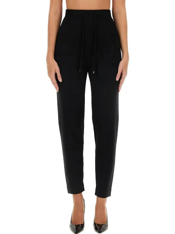 Max Mara Wool And Cashmere Blend Trousers - Black