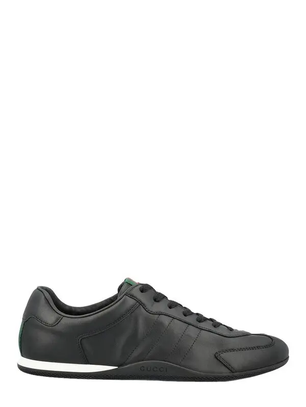 Gucci Low-top Sneakers With Web Stripe - Black
