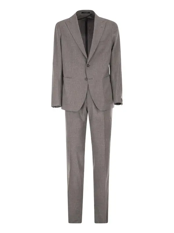 Tagliatore Superfine Virgin Wool Suit - Gray