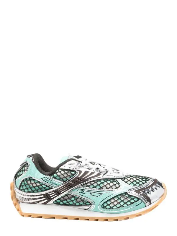 Bottega Veneta Orbit Sneakers With Mesh Detail And Metallic Effect - Multicolor