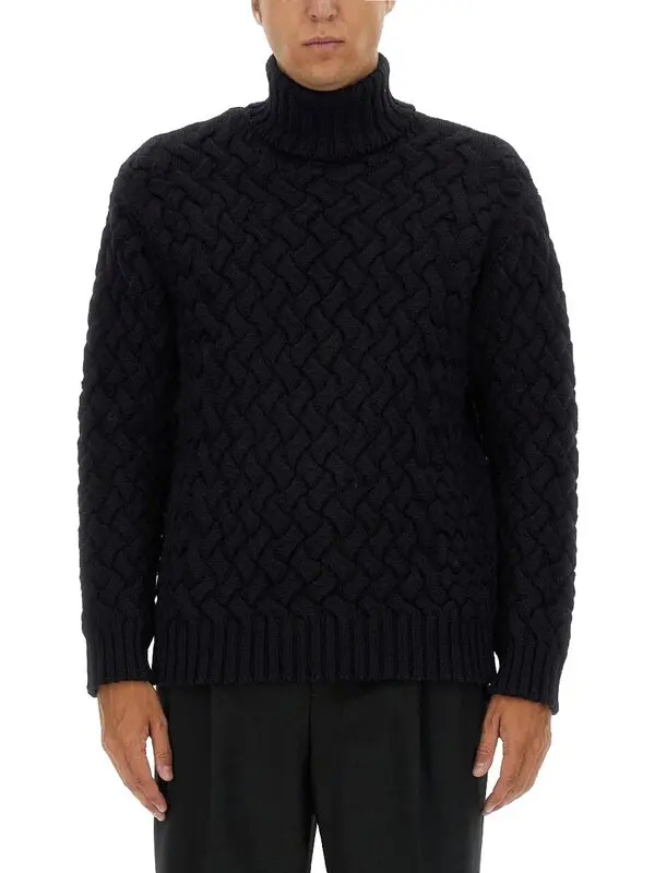 Dries Van Noten Monaldo Turtleneck Sweater - Blue