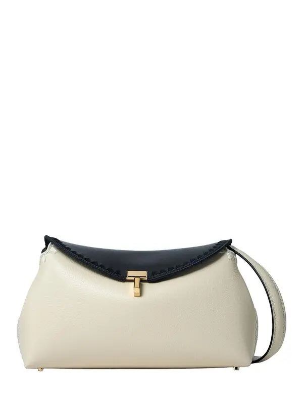 TOTEME T-lock Embroidered Leather Clutch Bag - Multicolor