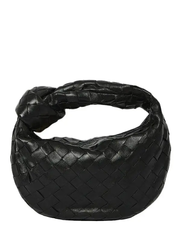 Bottega Veneta Mini Jodie Bag In Black Nappa Leather - Multicolor