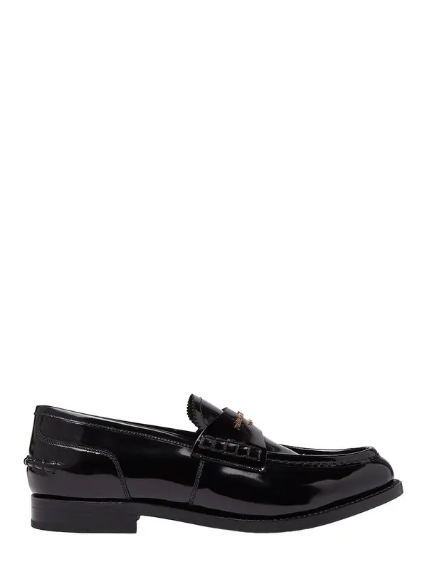 Alexander Wang Logo Slip-on Shoes - Black