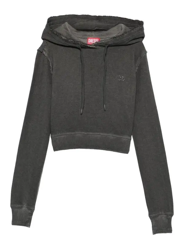 DIESEL® Cropped Hooded Sweater - Multicolor