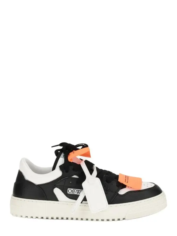 Off-White And White Arrow Motif Lace-up Low-top Sneakers - Black