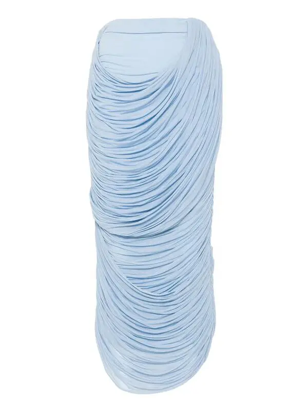 Magda Butrym Asymmetrical Draped Skirt - Blue
