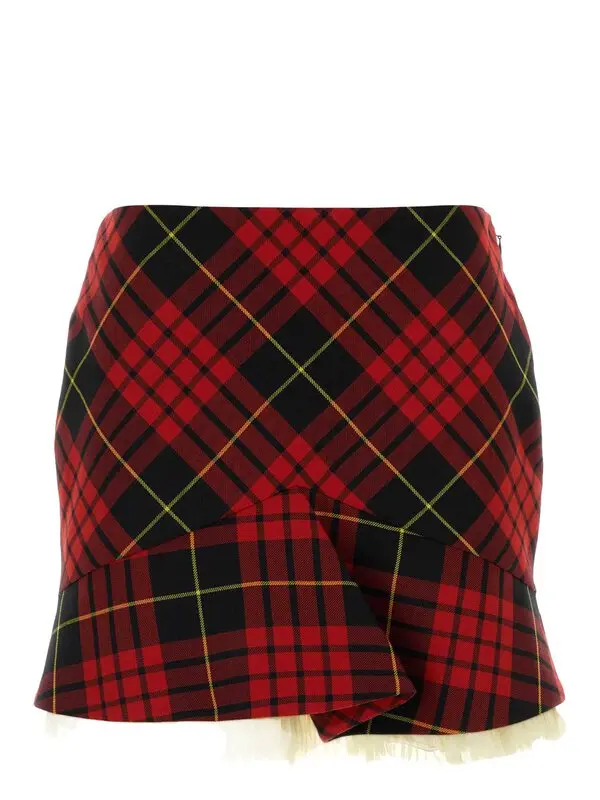 Alexander McQueen Embroidered Polyester Blend Mini Skirt - Multicolor