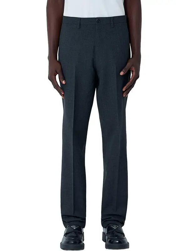 Prada Wool Tailored Pants - Black