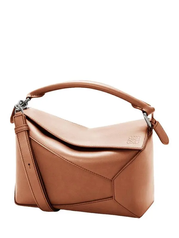Loewe Small Puzzle Edge Bag In Classic Calfskin Leather - Tan