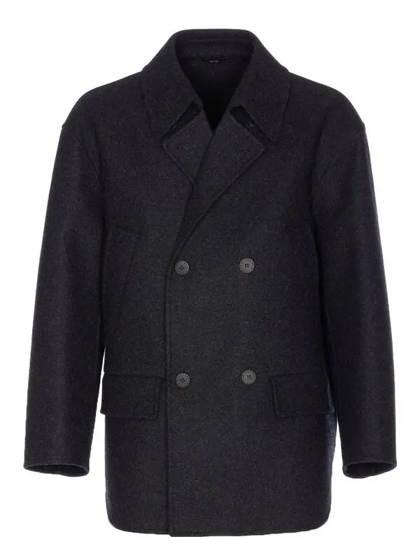 Fendi Virgin Wool Caban - Black