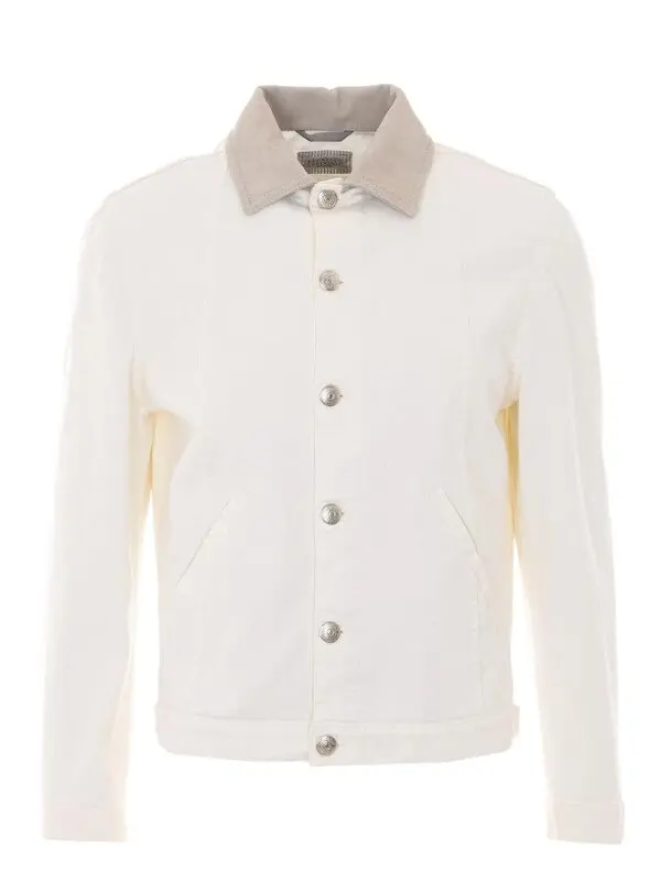 Brunello Cucinelli Denim Jacket - White