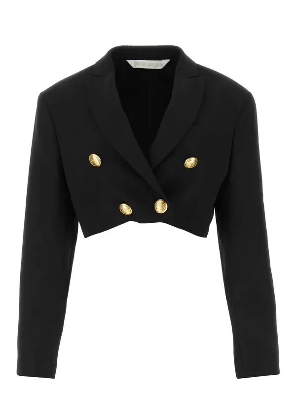 Palm Angels Polyester Blend Boyfriend Blazer - Black