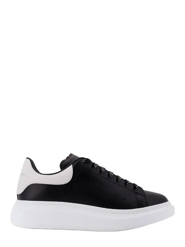 Alexander McQueen Low-top Leather Sneakers - Black