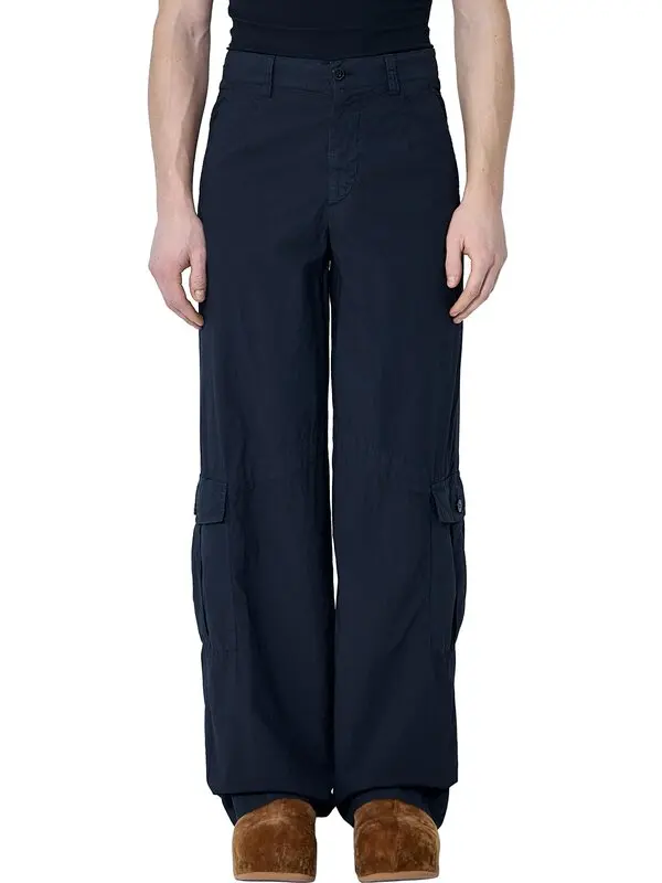 Dries Van Noten Paxford Cotton Cargo Pants - Gray