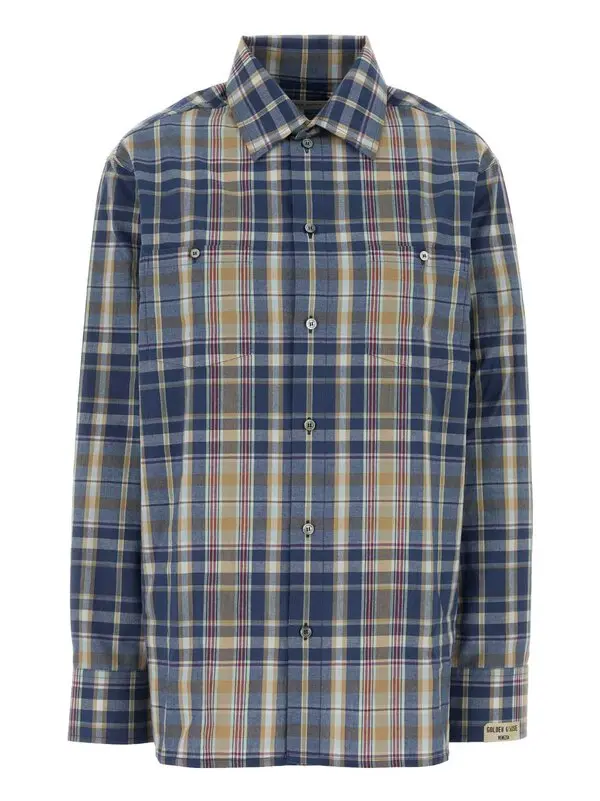 GOLDEN GOOSE Embroidered Cotton Shirt - Multicolor