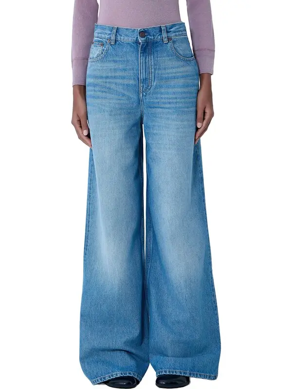 Chloé High-rise Wide-leg Jeans - Blue
