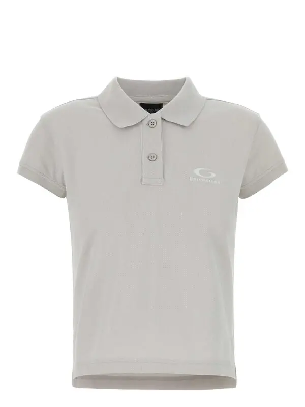 Balenciaga Piquet Polo Shirt - Gray
