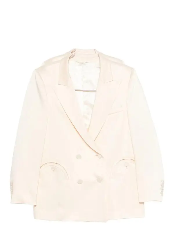 BLAZÉ MILANO Double-breasted Blazer - Cream