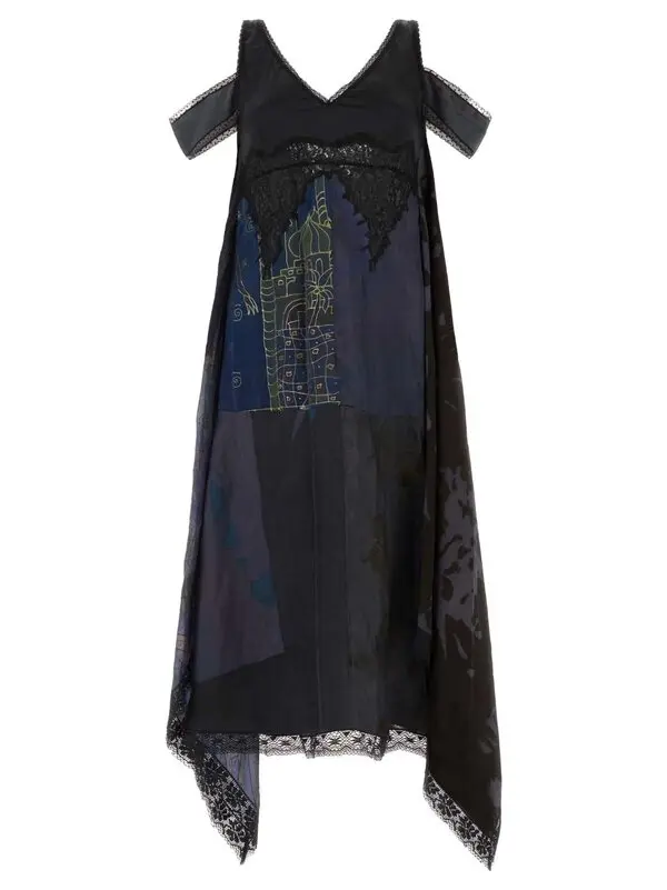 MARINE SERRE Silk Dress - Multicolor