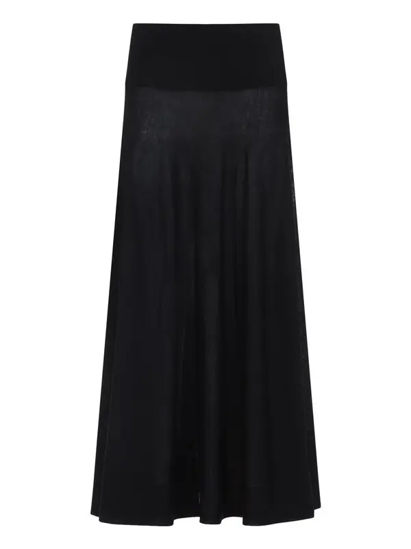 Alaïa Maxi Skirt - Black