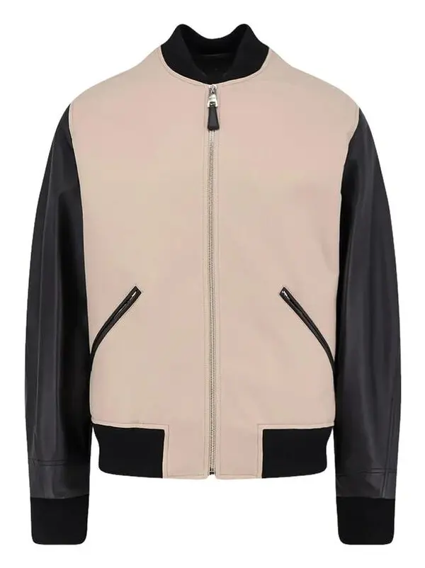 Givenchy Paneled Bomber Jacket - Black