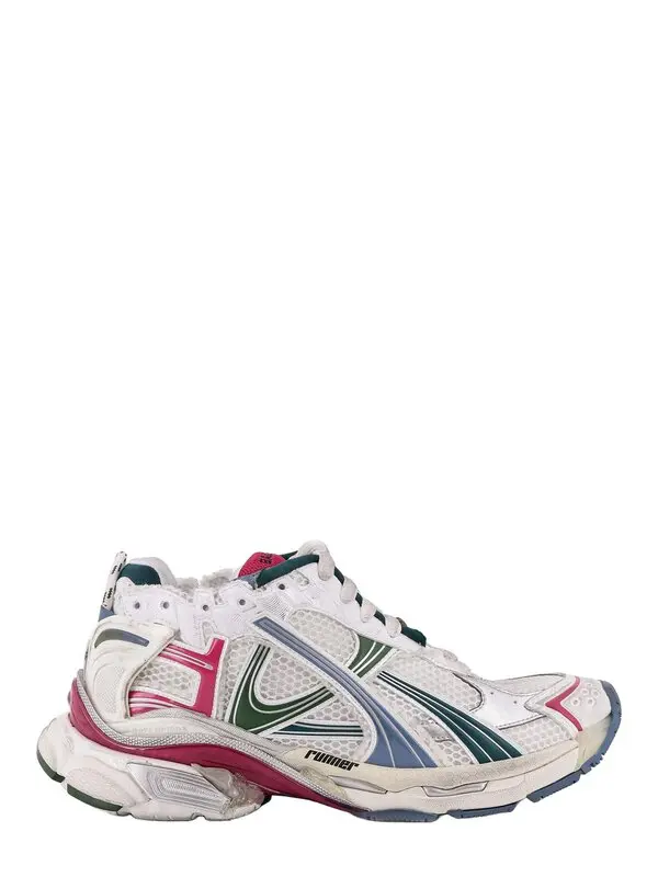 Balenciaga Runner Low-top Mesh Sneakers - Multicolor