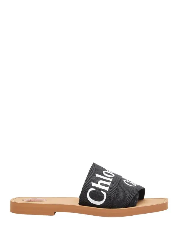 Chloé Woody Slides - Black