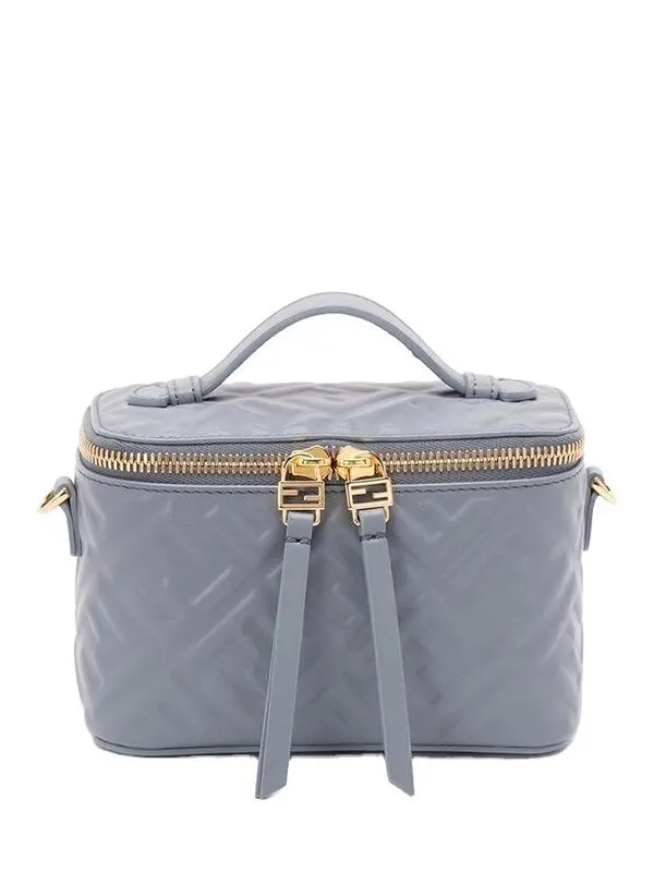 Fendi Vanity Case In Lambskin With Gold Tone Hardware - Multicolor