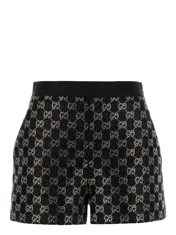 Gucci Woven Tweed Shorts - Black