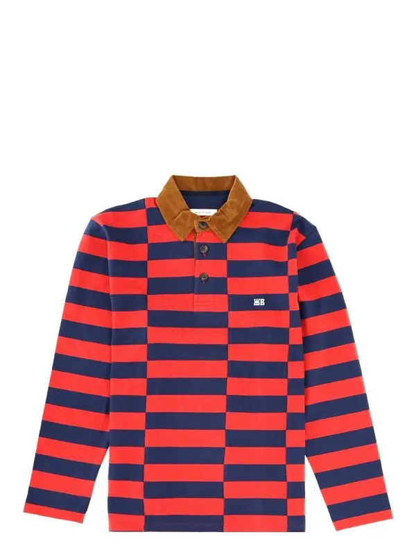 WALES BONNER Polo City Long Sleeve Shirt - Multicolor