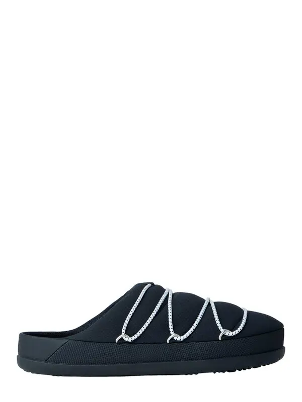 Moon Boot Soft Mules With Lace-up Detailing - Black