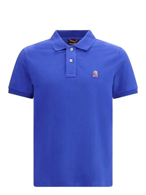 PARAJUMPERS Polo With Logo Application - Blue