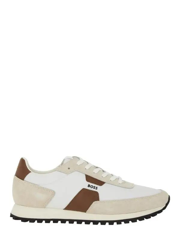 BOSS Parkour Leather Sneakers - White