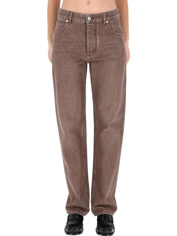 Bottega Veneta Straight Leg Denim Jeans - Brown
