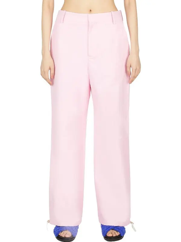 Marni Straight Leg Drawstring Pants - Pink