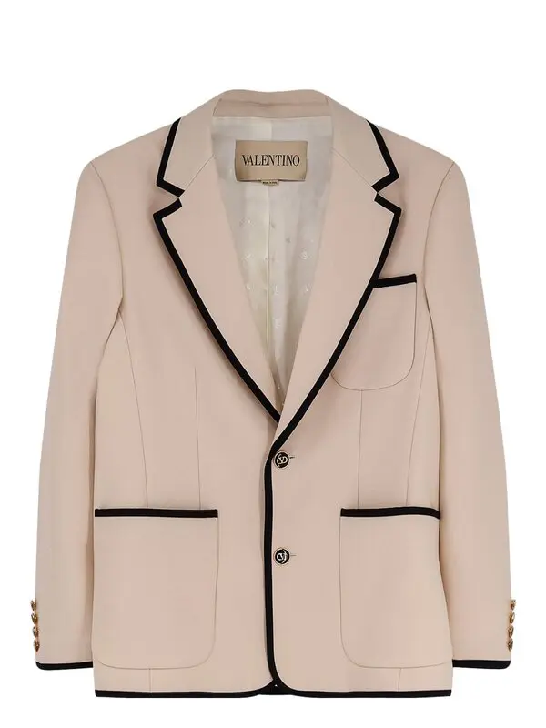 Valentino Garavani Single-breasted Virgin Wool Blazer - Multicolor