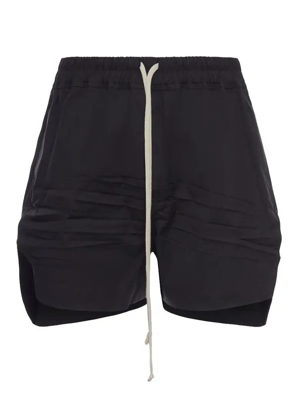 Rick Owens Cotton Blend Shorts - Black