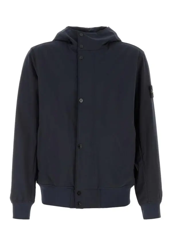 Stone Island Nylon Blouson Jacket With Badge Detail - Multicolor