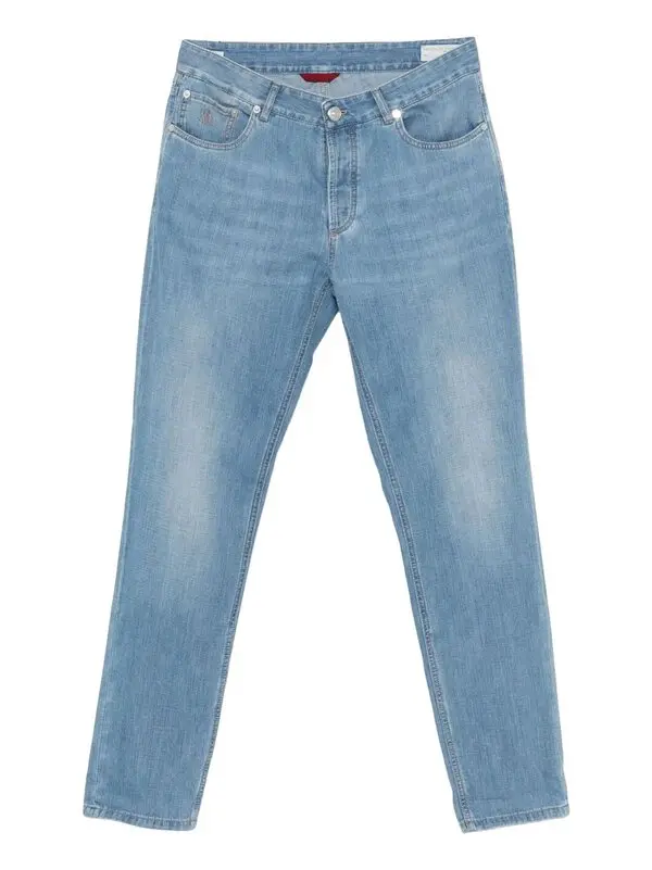 Brunello Cucinelli Cotton Denim Pants - Multicolor