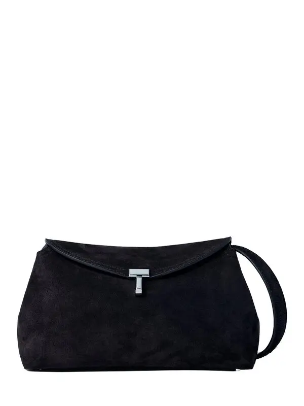TOTEME T-lock Suede Crossbody Bag - Multicolor
