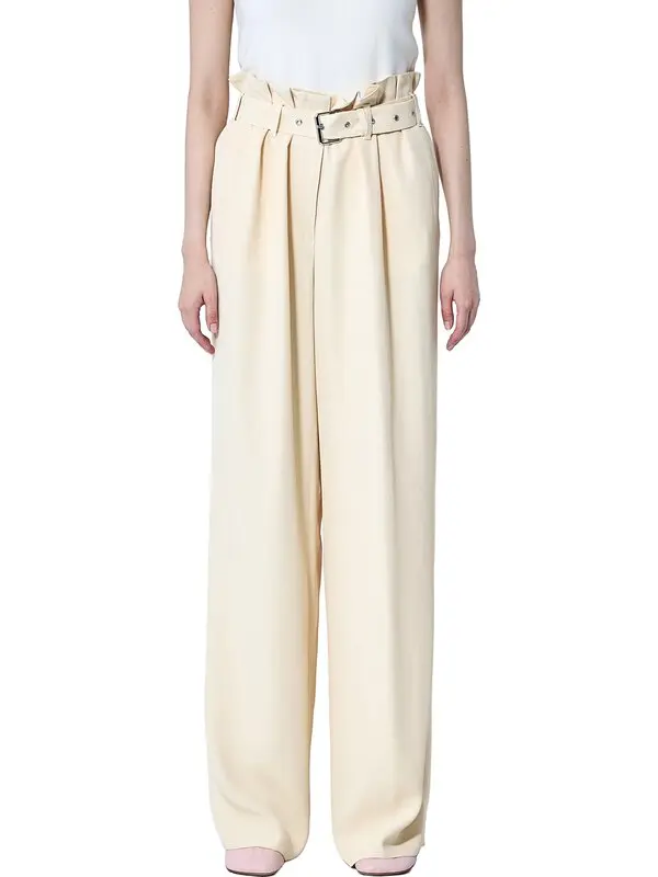 Dries Van Noten Belted Plain Weave Pants - Multicolor