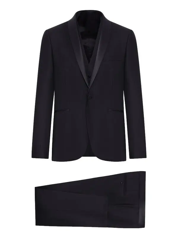 Tagliatore Bruce Wool Tuxedo - Black